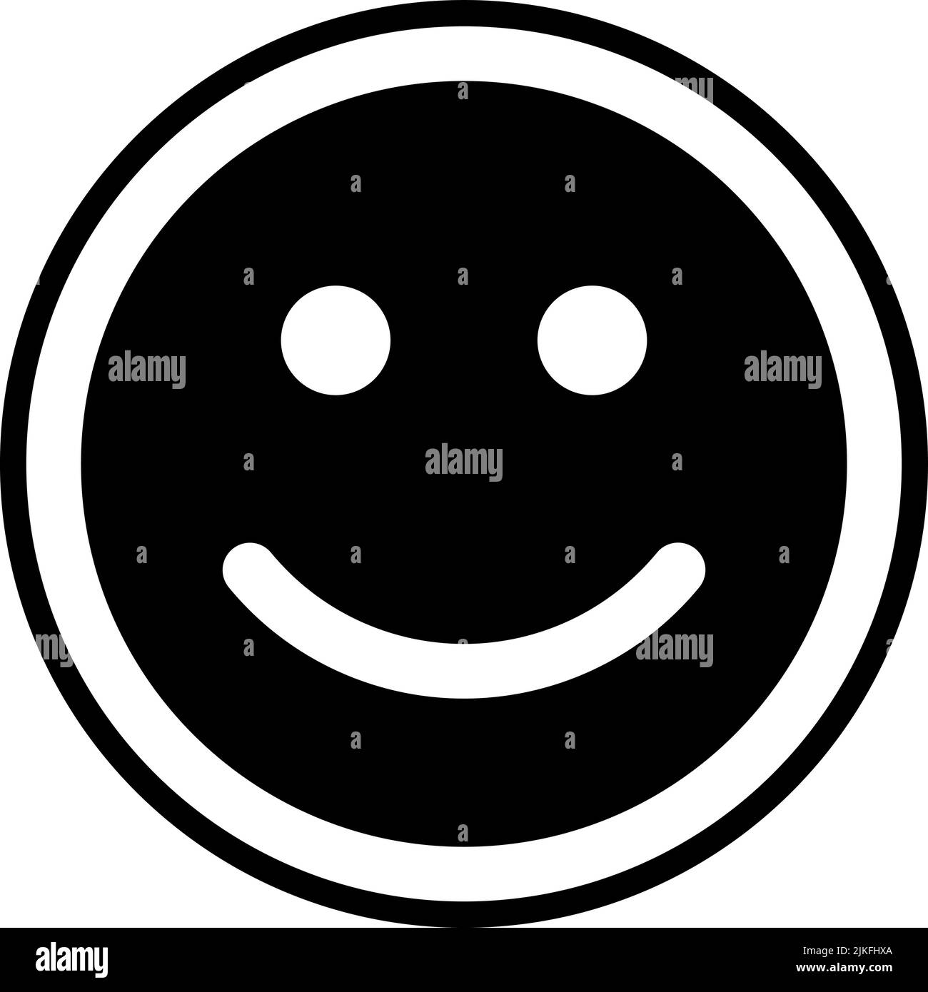 smile icon black vector illustration Stock Vector Image & Art - Alamy