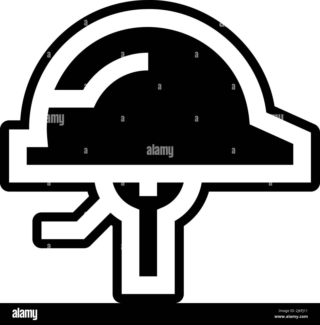 helmet icon black vector illustration Stock Vector Image & Art - Alamy