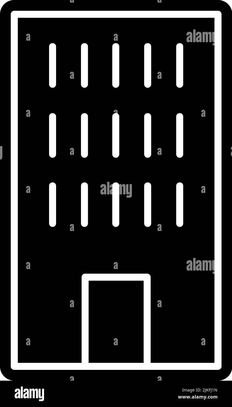 building icon black vector illustration Stock Vector Image & Art - Alamy