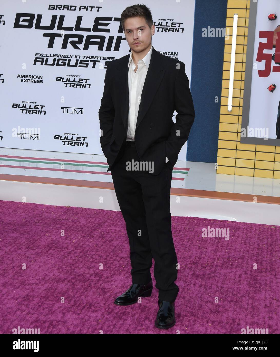 Westwood, CA, August 1, 2022. Dylan Sprouse arrives at the BULLET TRAIN ...