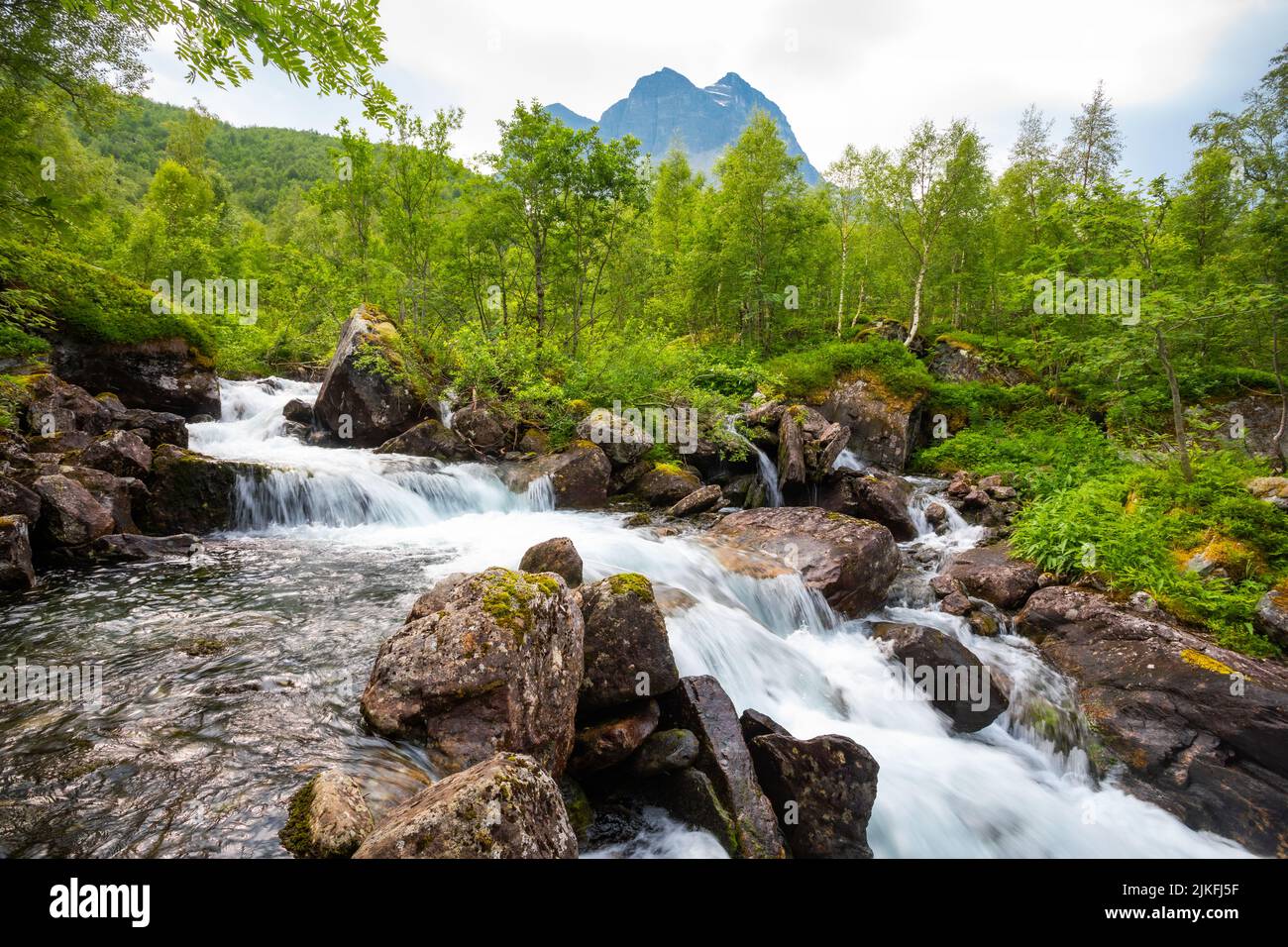 Water stream in Innerdalen, Norway Stock Photo - Alamy