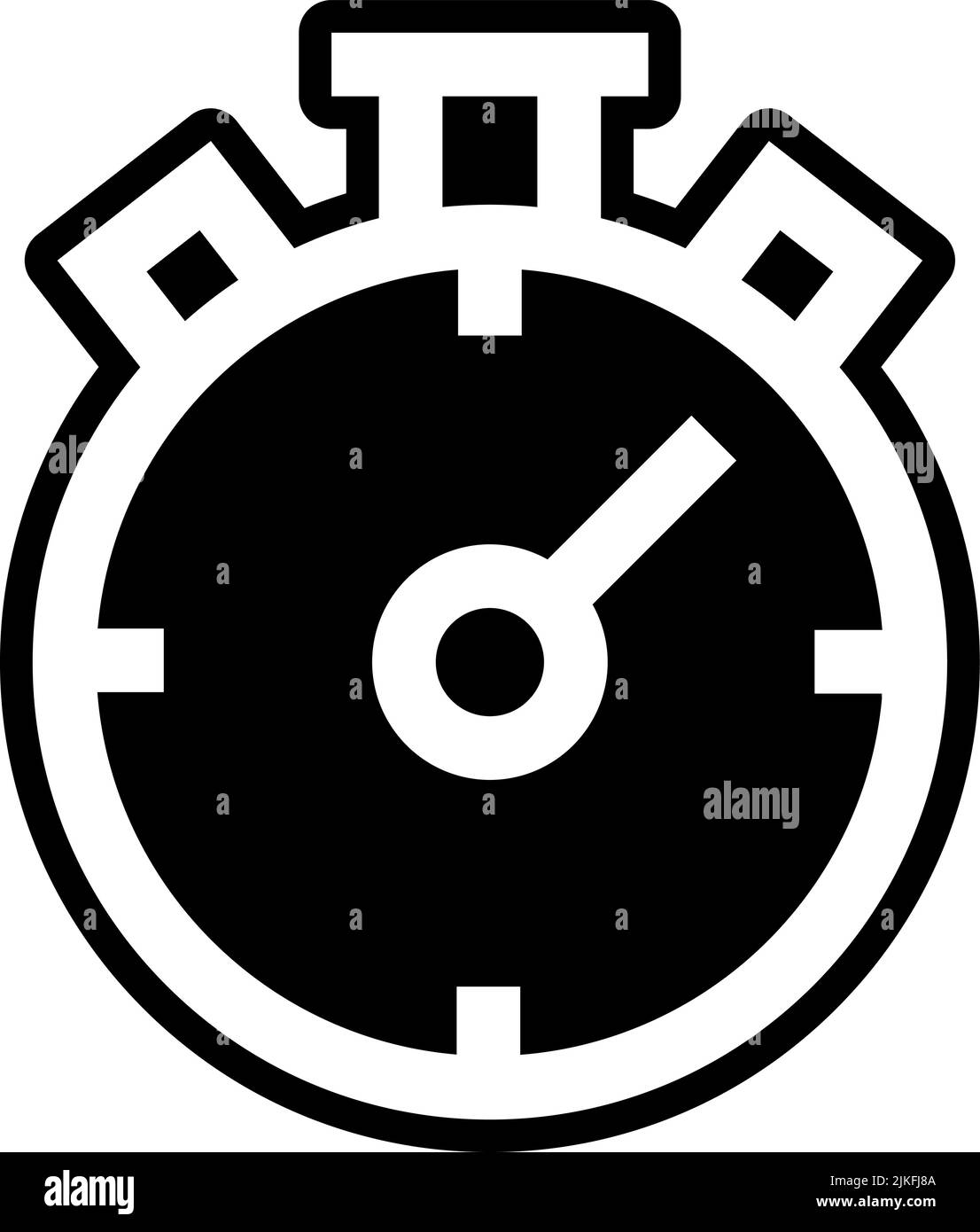 stopwatch icon black vector illustration Stock Vector Image & Art - Alamy