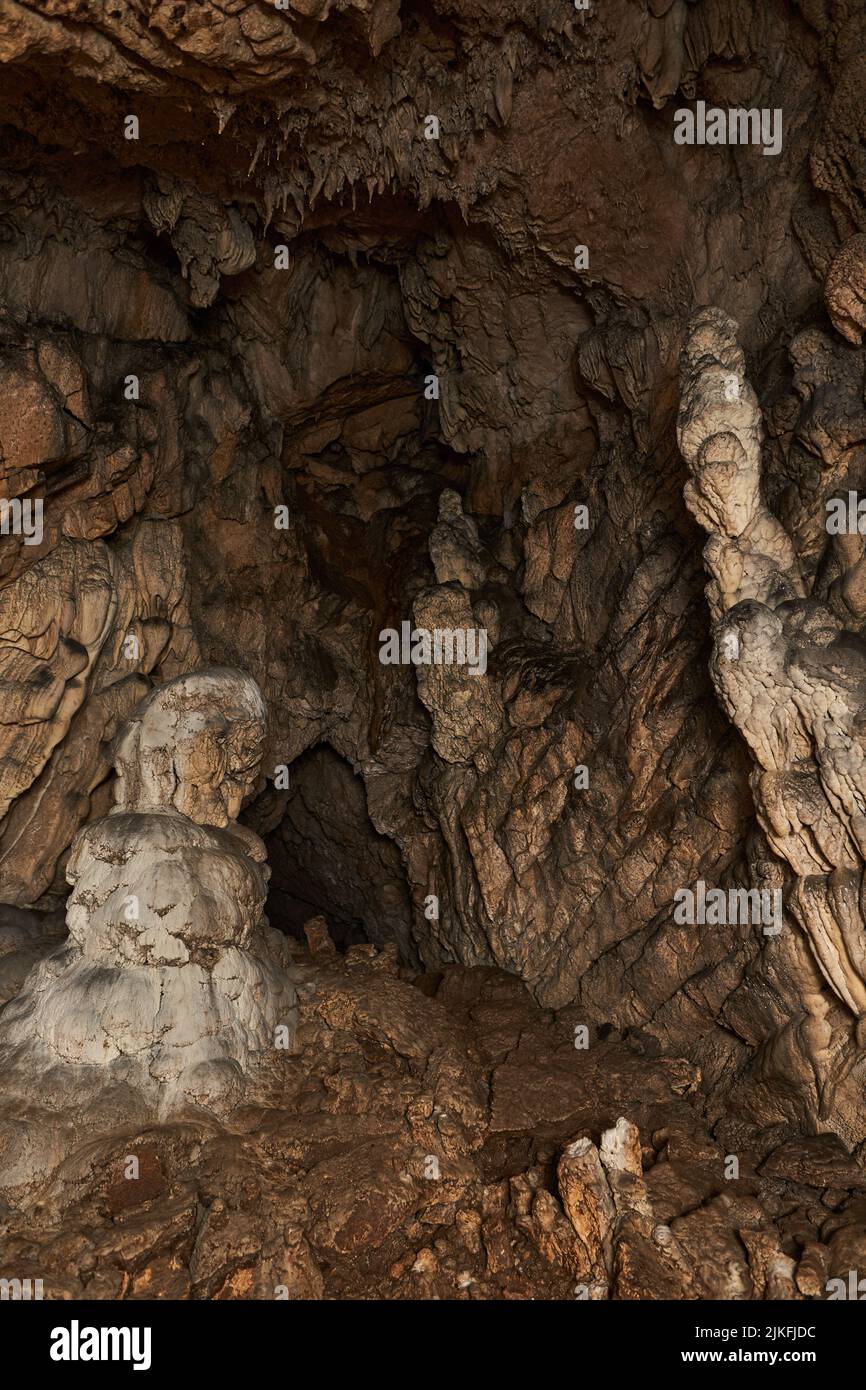 Very old cave with beautiful speleothemes inside Stock Photo - Alamy