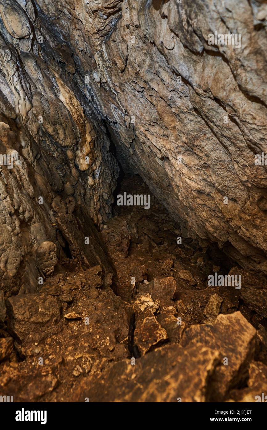 Very old cave with beautiful speleothemes inside Stock Photo - Alamy