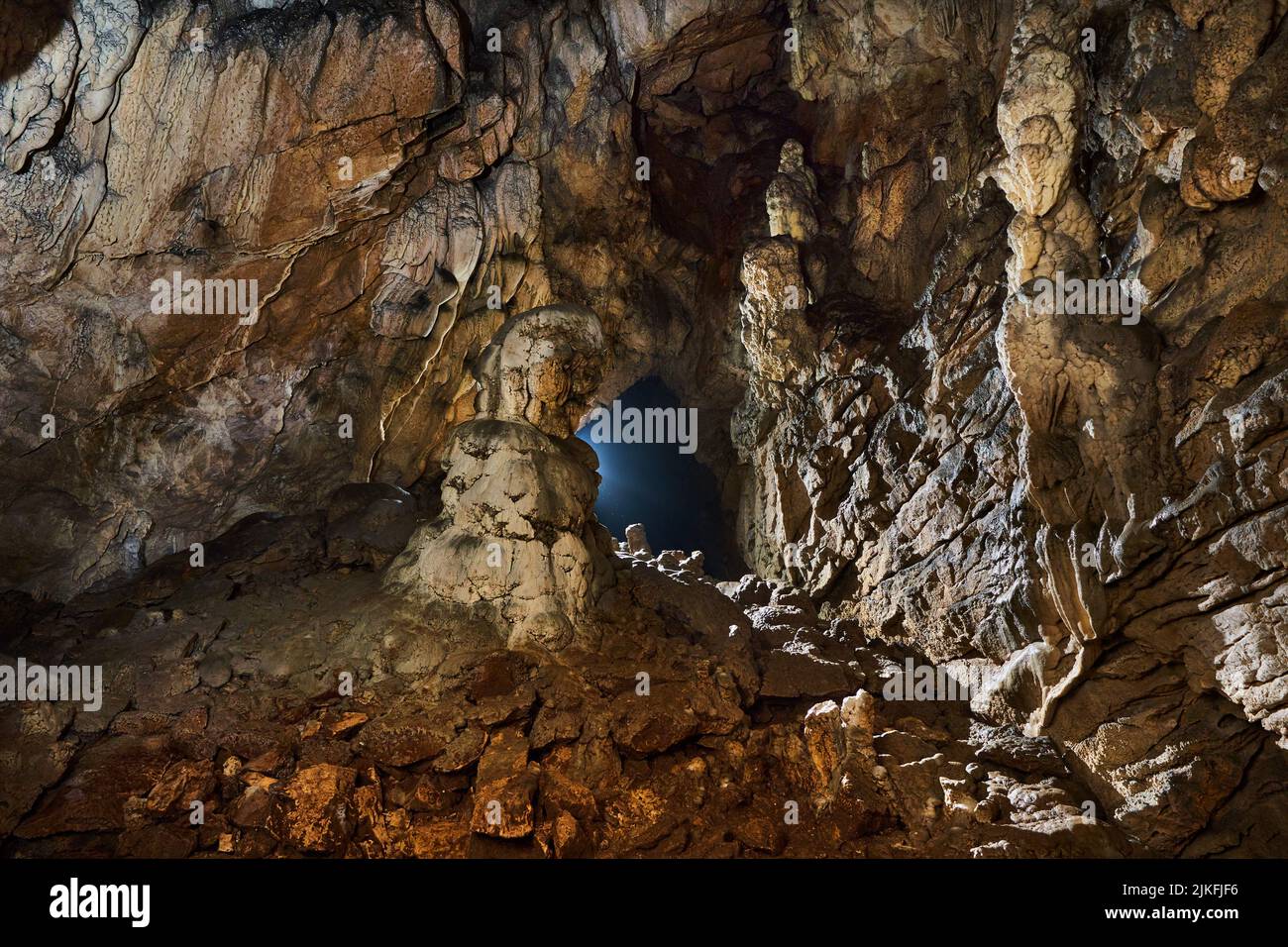 Very old cave with beautiful speleothemes inside Stock Photo - Alamy
