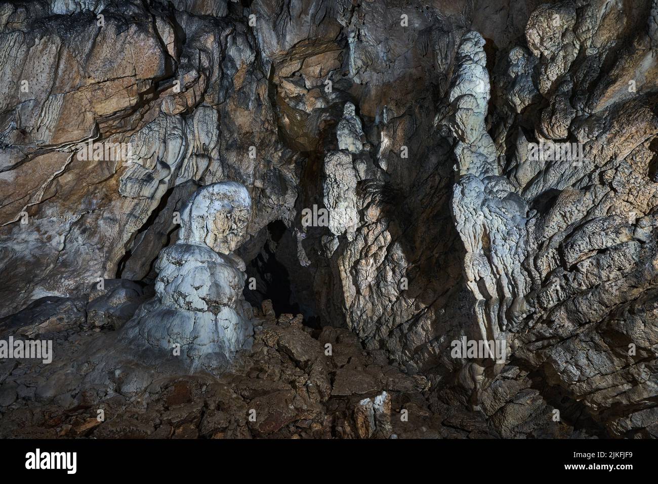 Very old cave with beautiful speleothemes inside Stock Photo - Alamy
