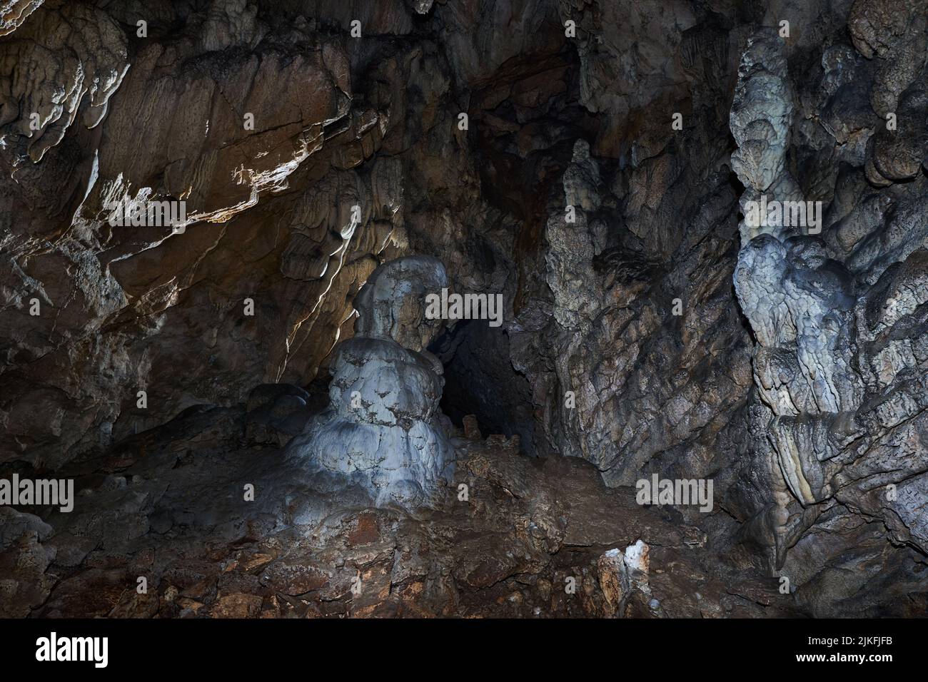 Very old cave with beautiful speleothemes inside Stock Photo - Alamy