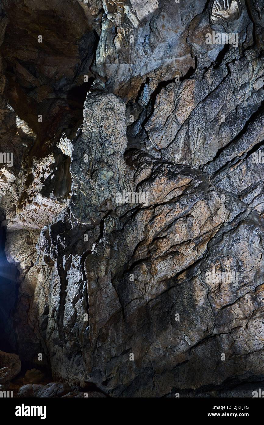 Very old cave with beautiful speleothemes inside Stock Photo - Alamy