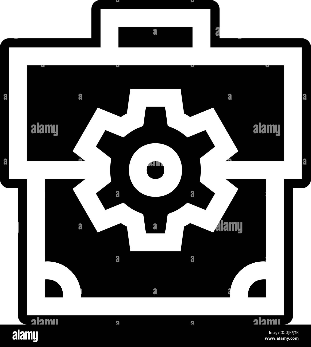 briefcase icon black vector illustration Stock Vector Image & Art - Alamy