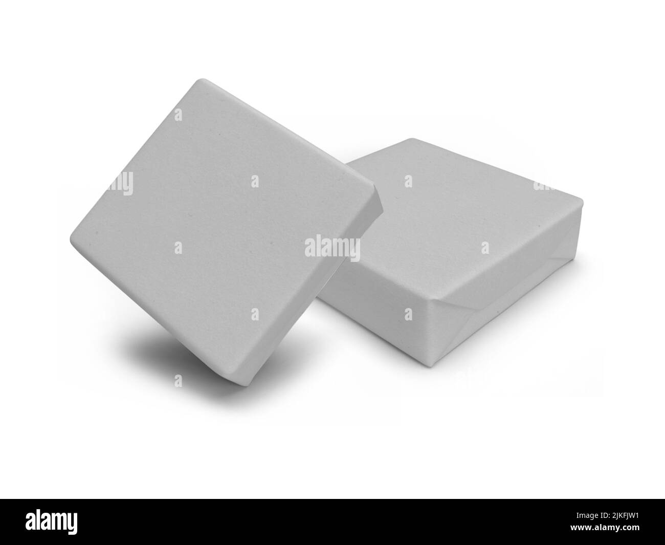 Small Box Packaging 3D Illustration Mockup Scene on Isolated Background ...
