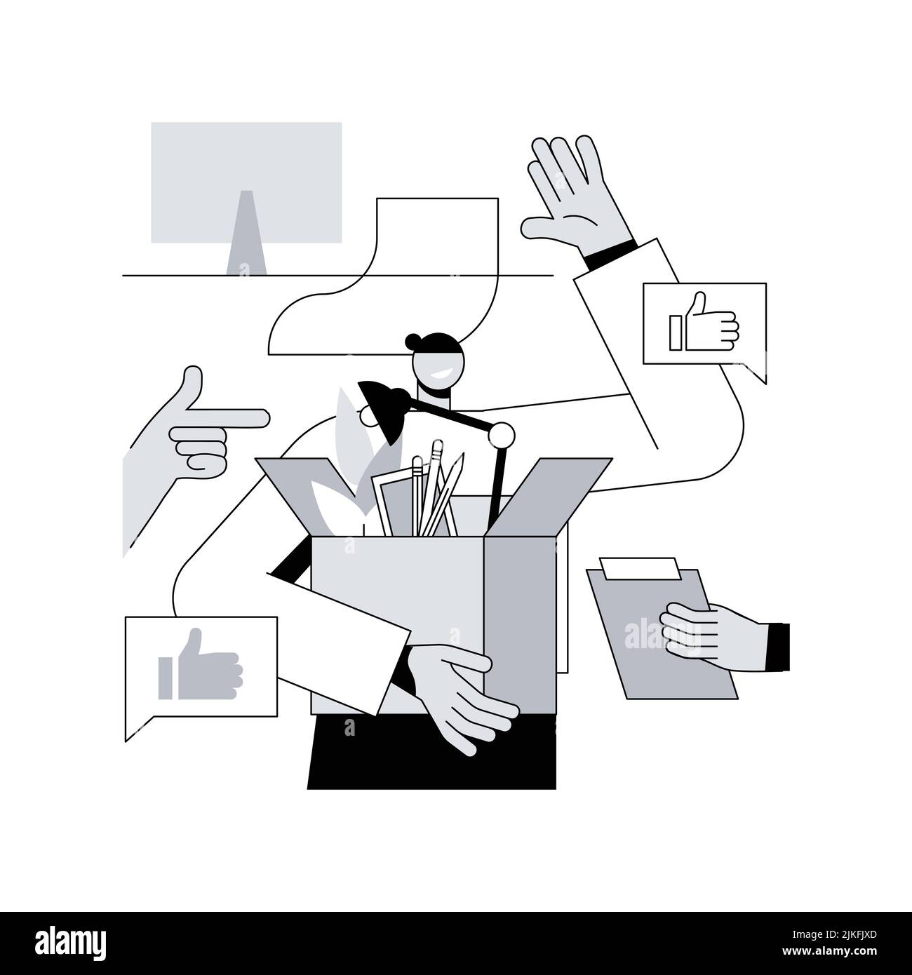 New team members abstract concept vector illustration. Adaptation, join ...