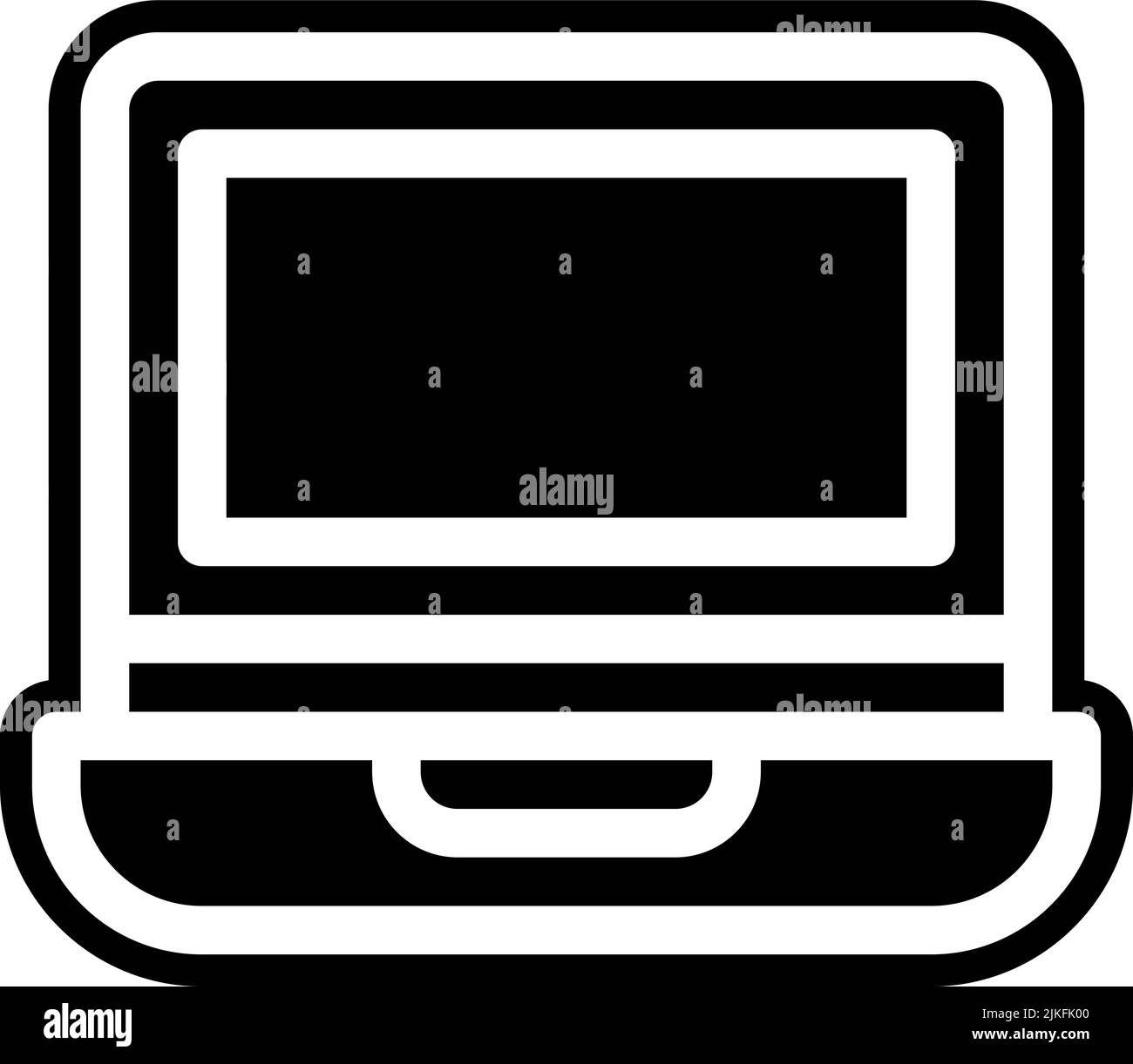 laptop icon black vector illustration Stock Vector Image & Art - Alamy