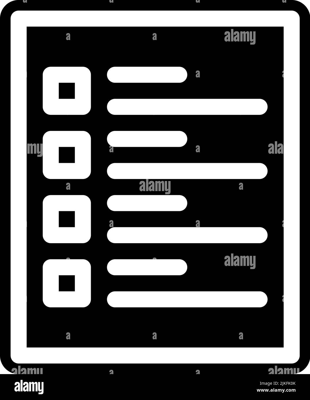 survey icon black vector illustration Stock Vector Image & Art - Alamy