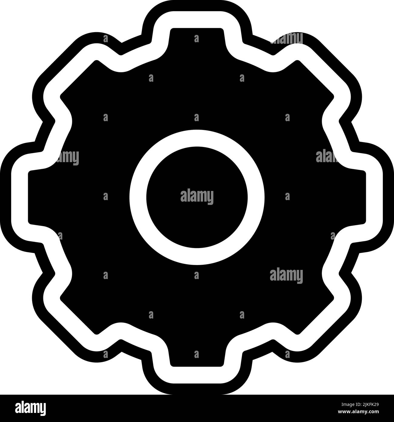 setting icon black vector illustration Stock Vector Image & Art - Alamy