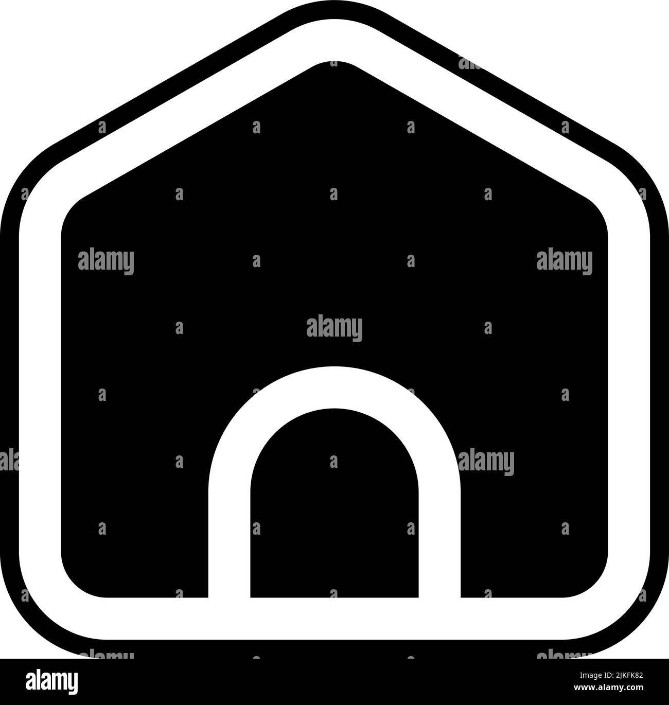 home icon black vector illustration Stock Vector Image & Art - Alamy