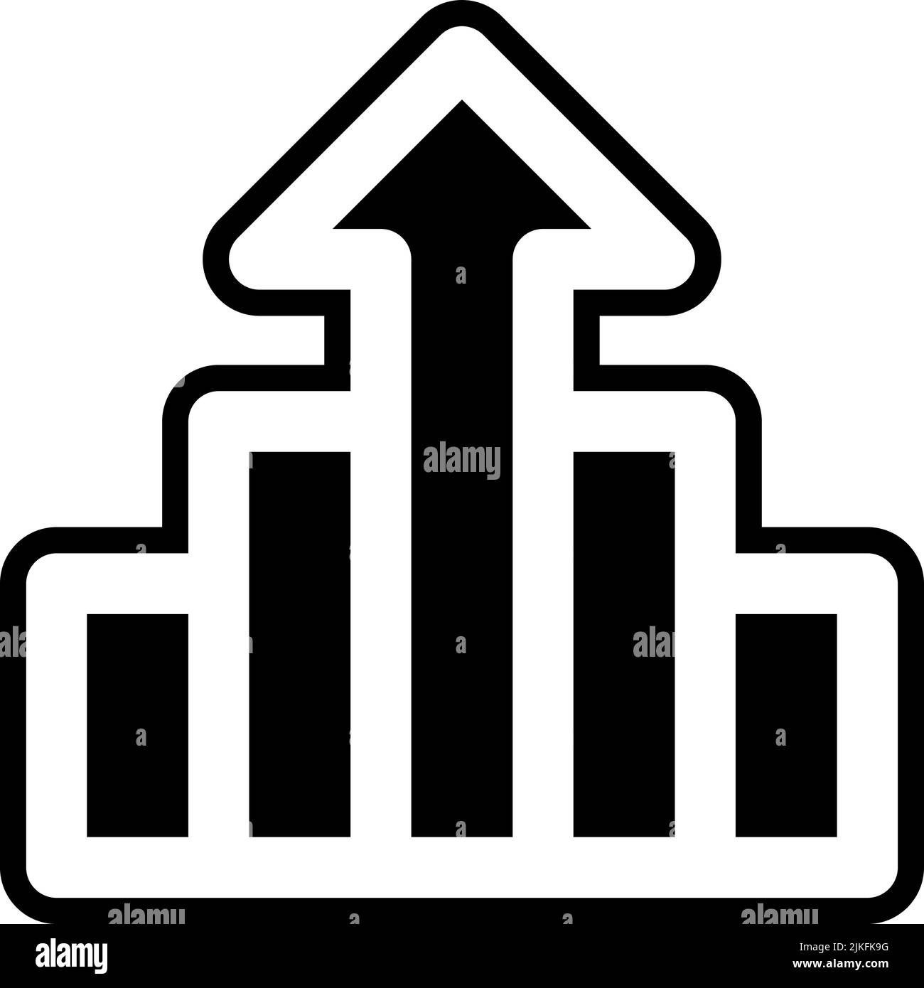 growth icon black vector illustration Stock Vector Image & Art - Alamy