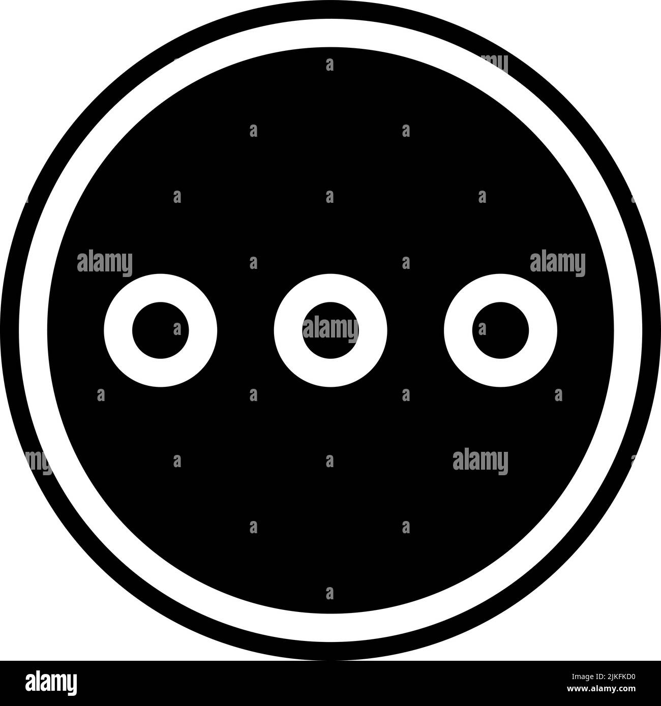 ellipsis icon black vector illustration Stock Vector Image & Art - Alamy