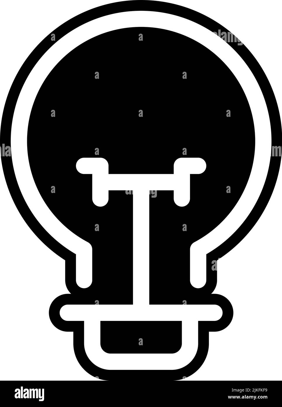 idea icon black vector illustration Stock Vector Image & Art - Alamy