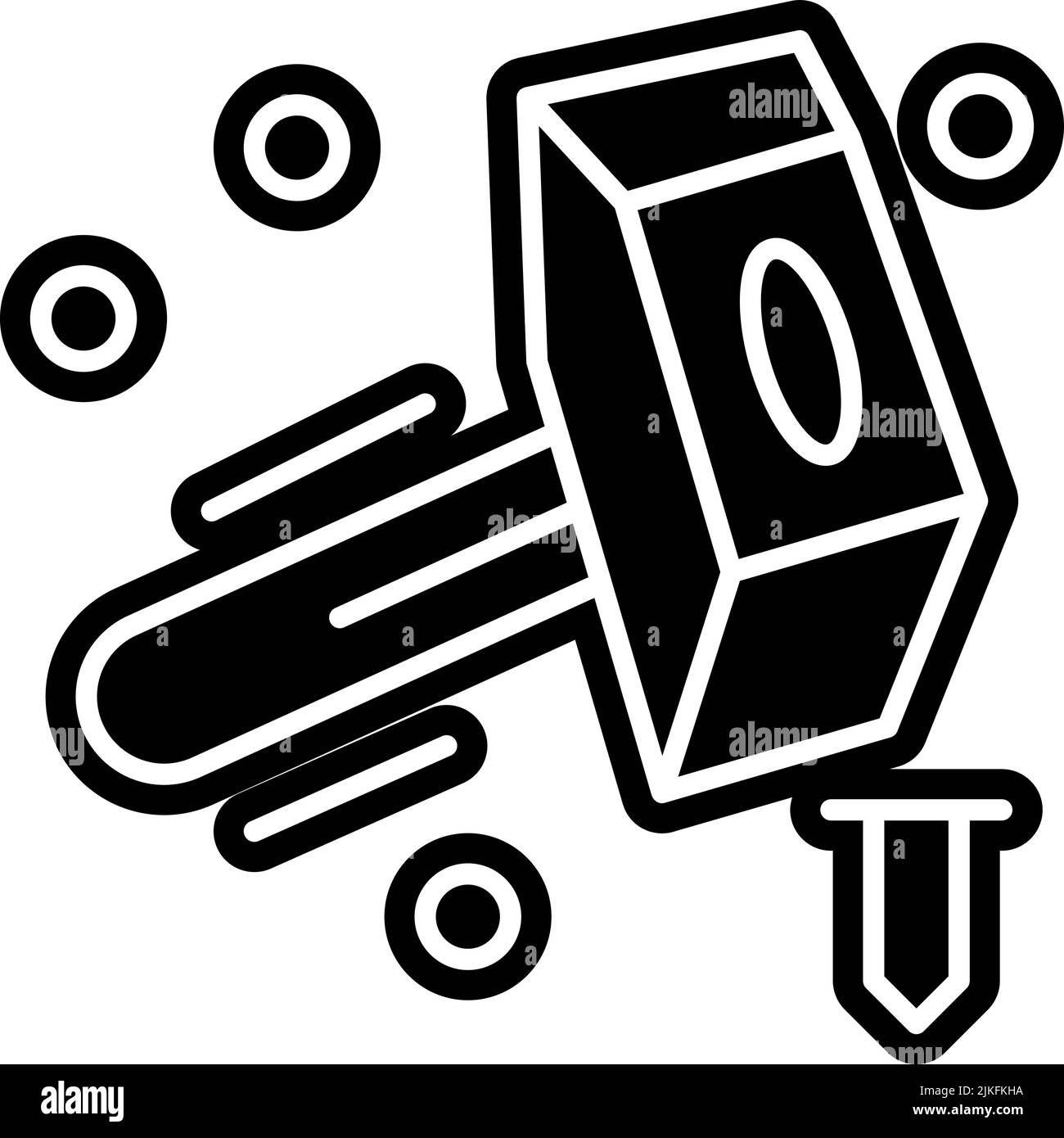 hammer icon black vector illustration Stock Vector Image & Art - Alamy