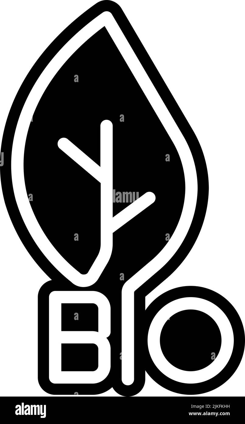 bio icon black vector illustration Stock Vector Image & Art - Alamy