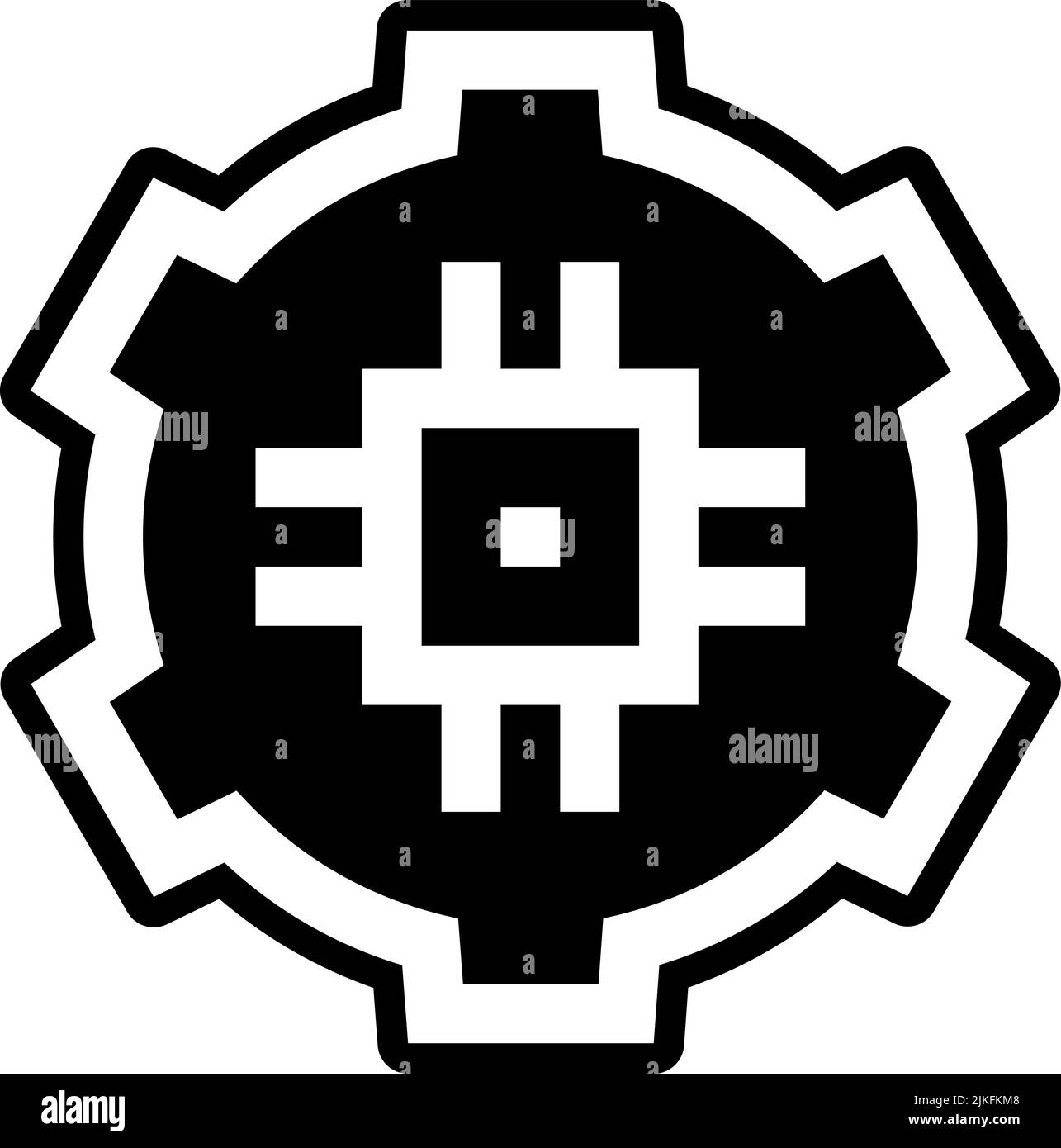 implementation icon black vector illustration Stock Vector Image & Art ...