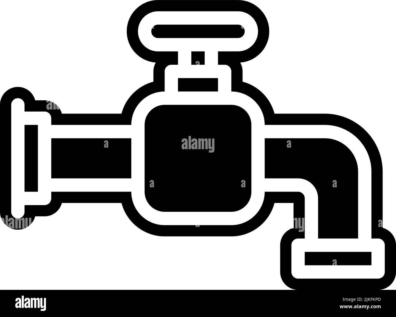 tap water icon black vector illustration Stock Vector Image & Art - Alamy