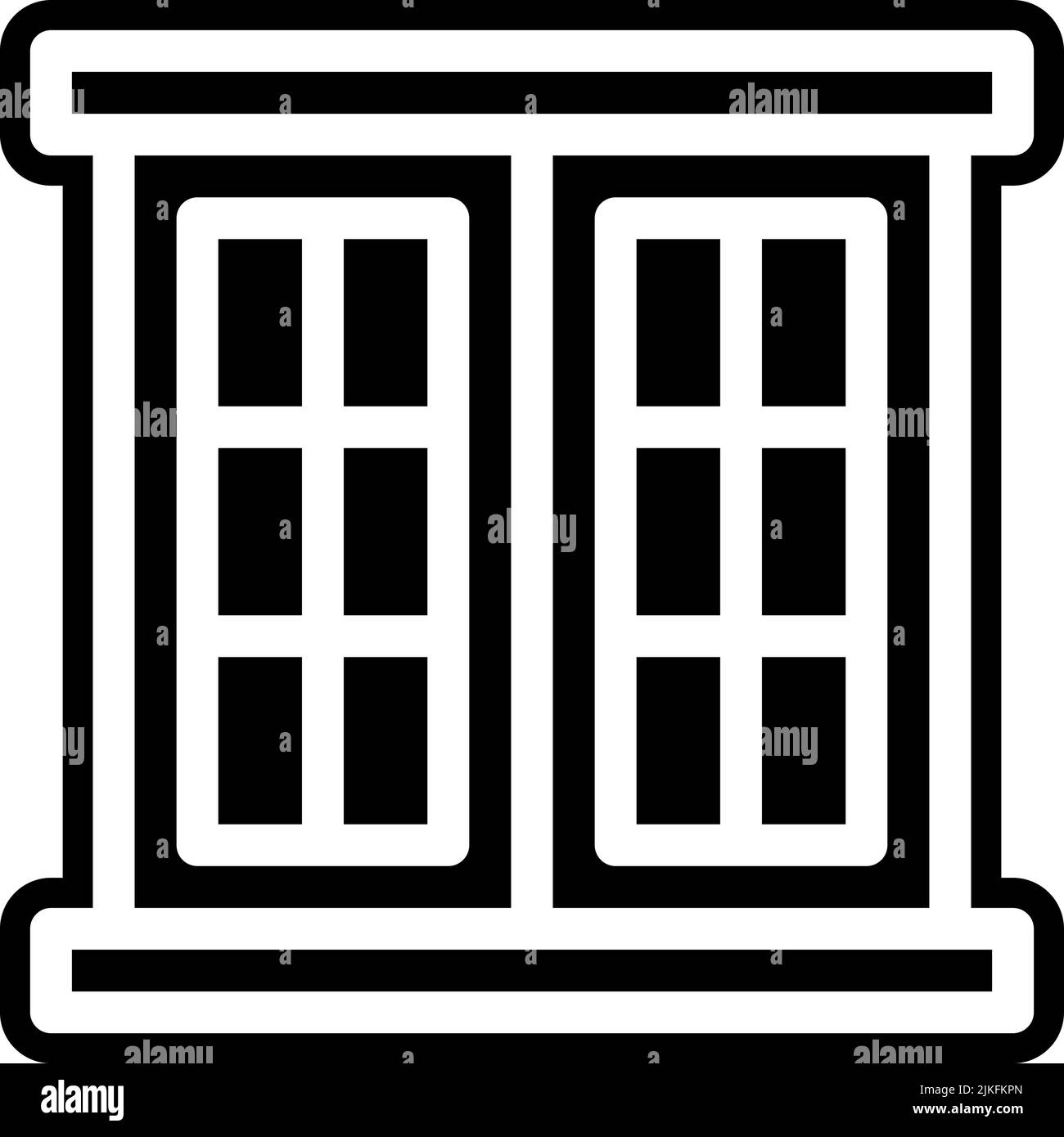window icon black vector illustration Stock Vector Image & Art - Alamy