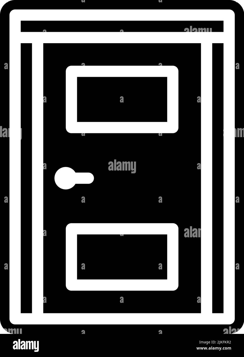 door icon black vector illustration Stock Vector Image & Art - Alamy