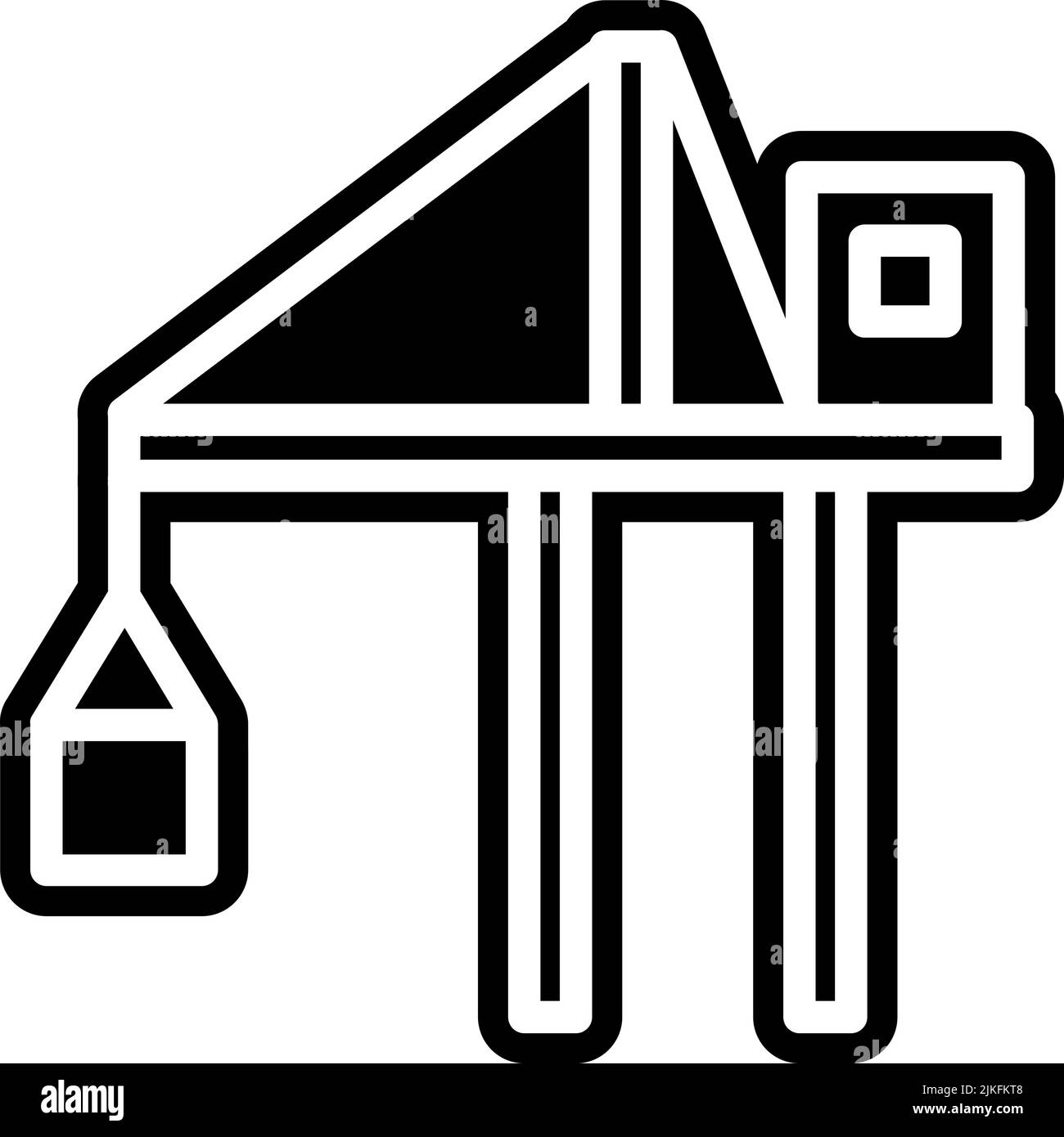 machine part icon black vector illustration Stock Vector Image & Art ...