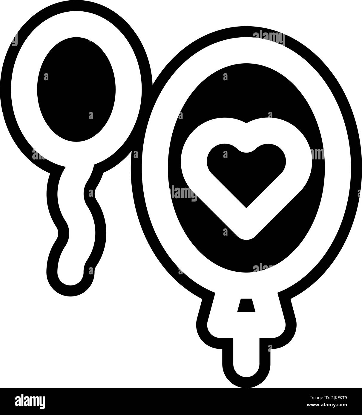 balloon icon black vector illustration Stock Vector Image & Art - Alamy