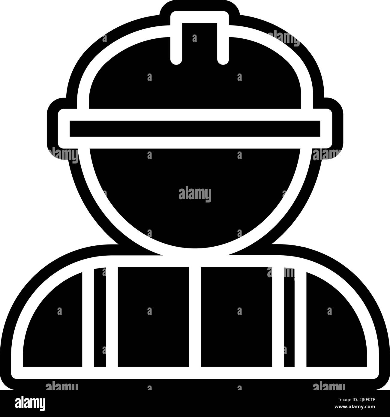 employee icon black vector illustration Stock Vector Image & Art - Alamy