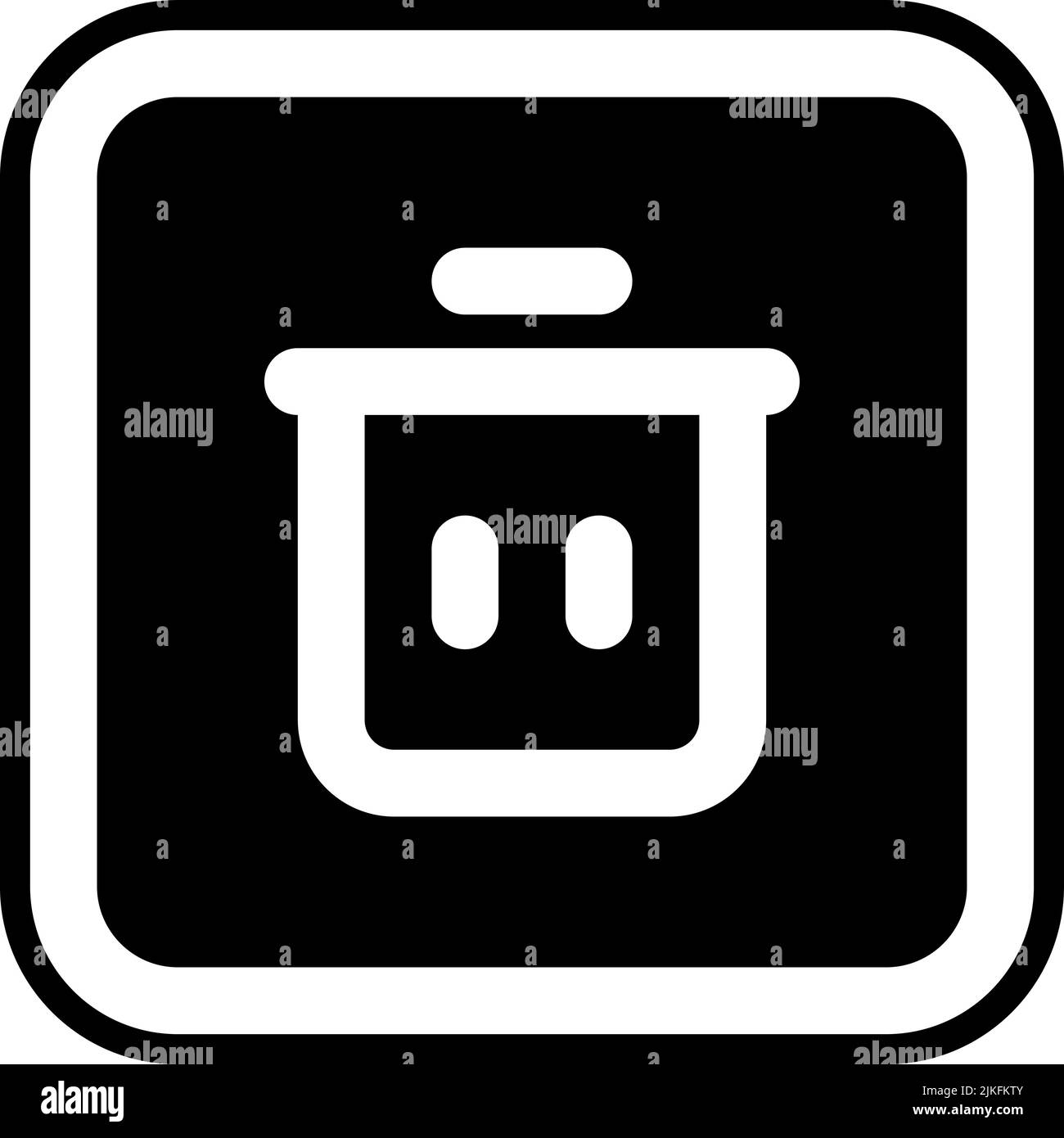 delete icon black vector illustration Stock Vector Image & Art - Alamy