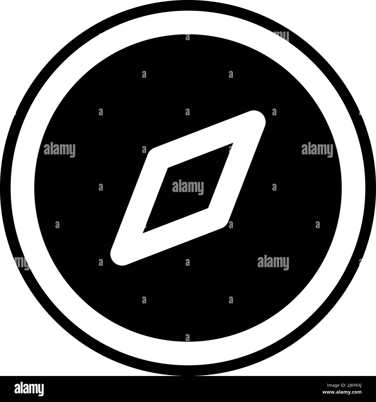 compass icon black vector illustration Stock Vector Image & Art - Alamy