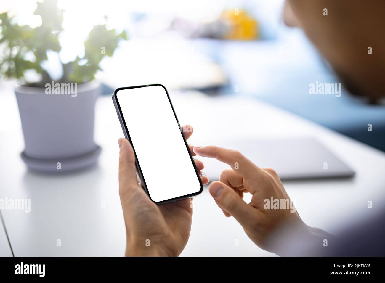 Frameless phone hi-res stock photography and images - Alamy
