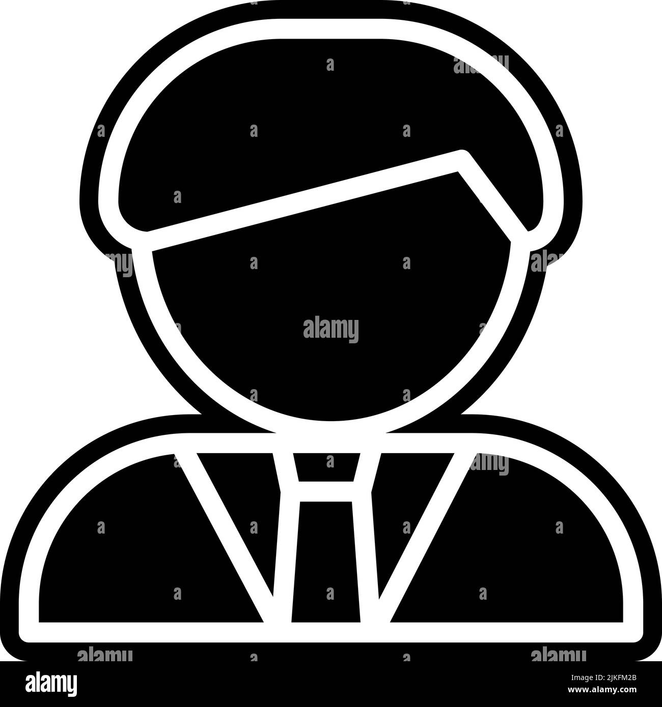 employee icon black vector illustration Stock Vector Image & Art - Alamy