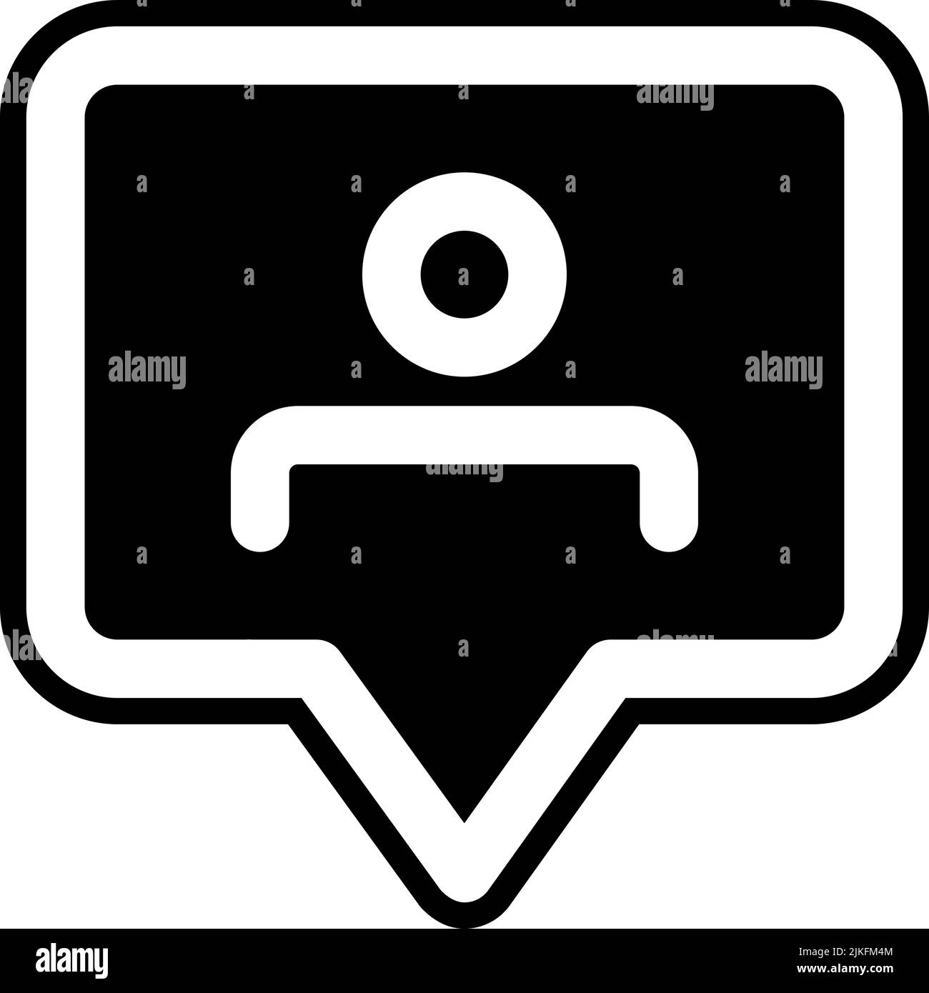user icon black vector illustration Stock Vector Image & Art - Alamy