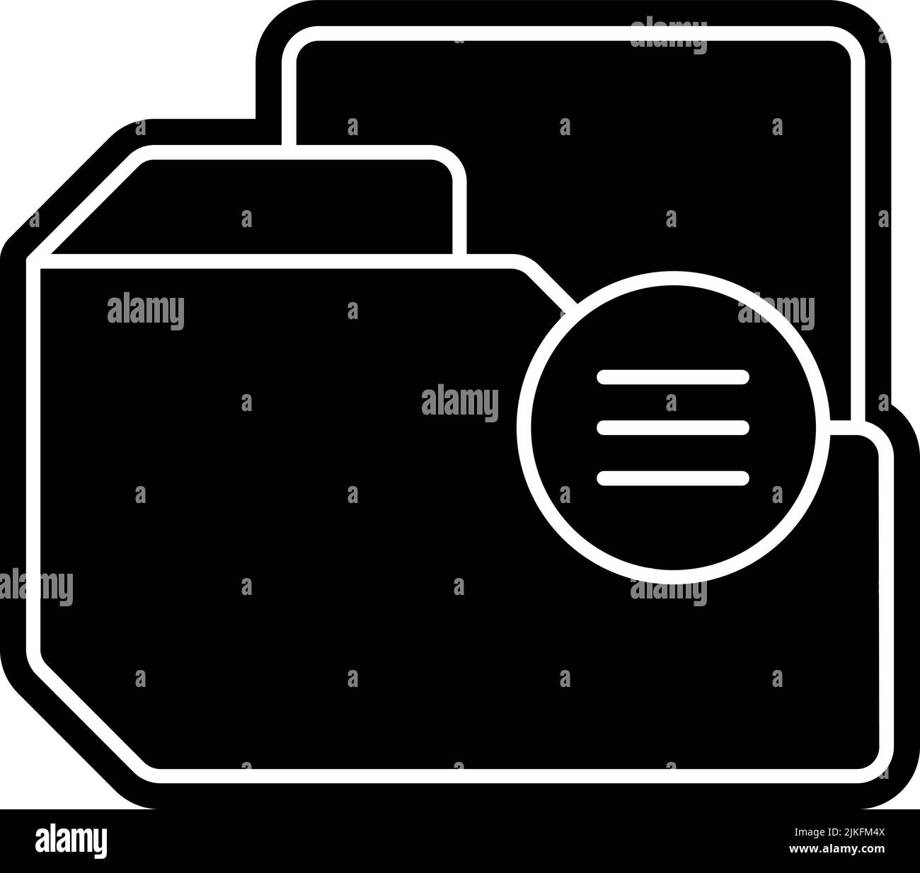 file folder icon black vector illustration Stock Vector Image & Art - Alamy