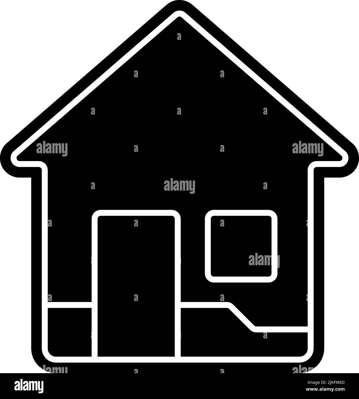 homepage icon black vector illustration Stock Vector Image & Art - Alamy