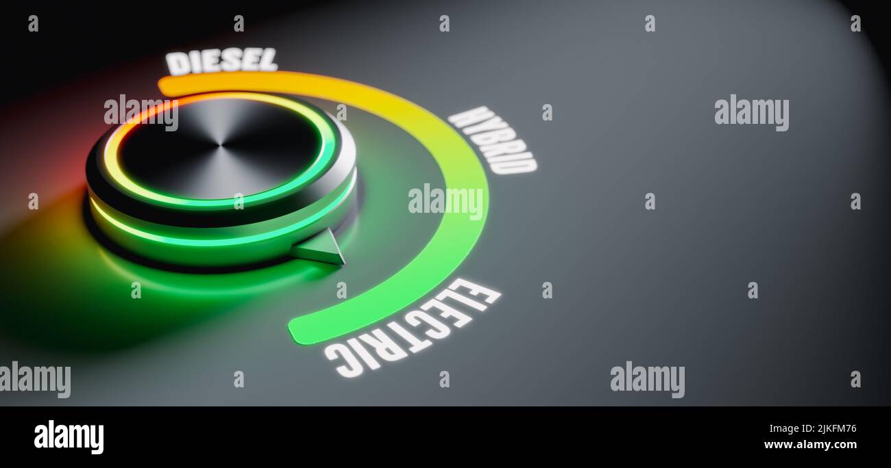 Change your car to electric - Ambient Control Knob Concept - 3d render ...