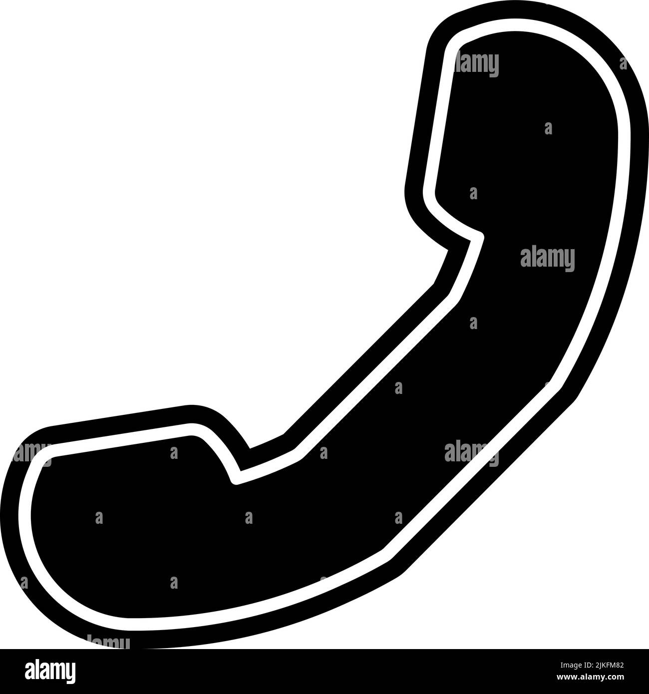 phone icon black vector illustration Stock Vector Image & Art - Alamy