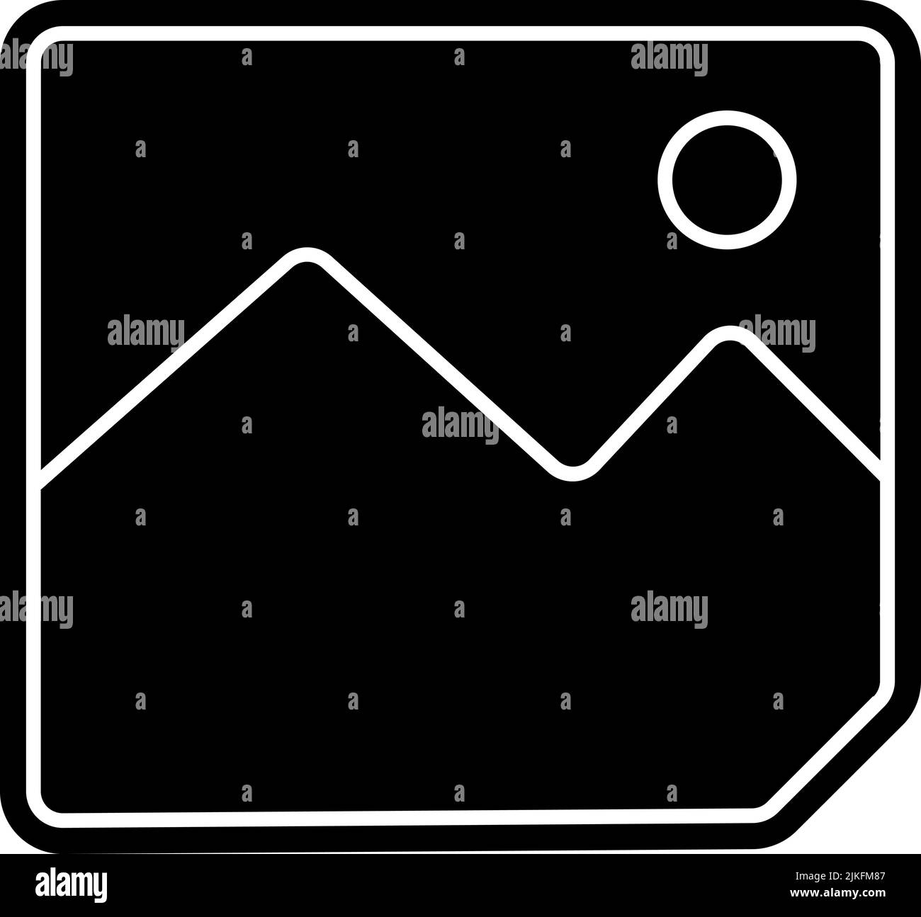 gallery icon black vector illustration Stock Vector Image & Art - Alamy