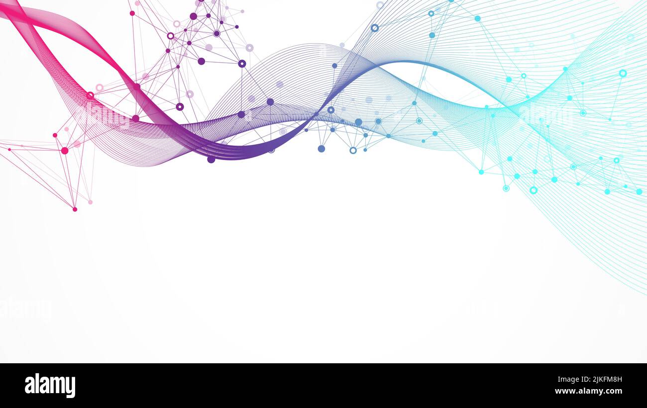 Colorful molecules background. DNA helix, DNA strand, DNA Test ...