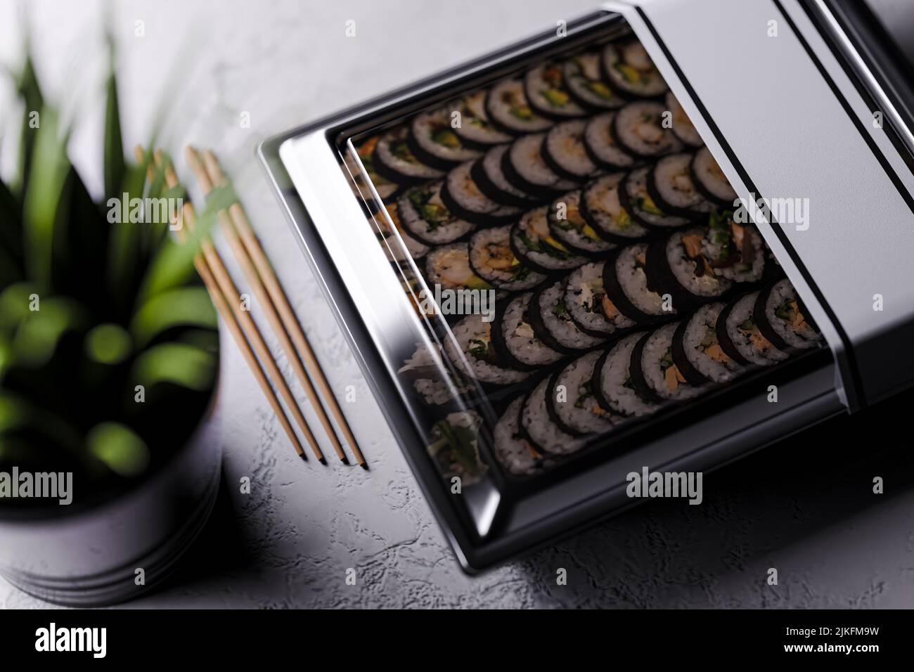 Dietary catering box label template - salmon, fries and asparagus ...