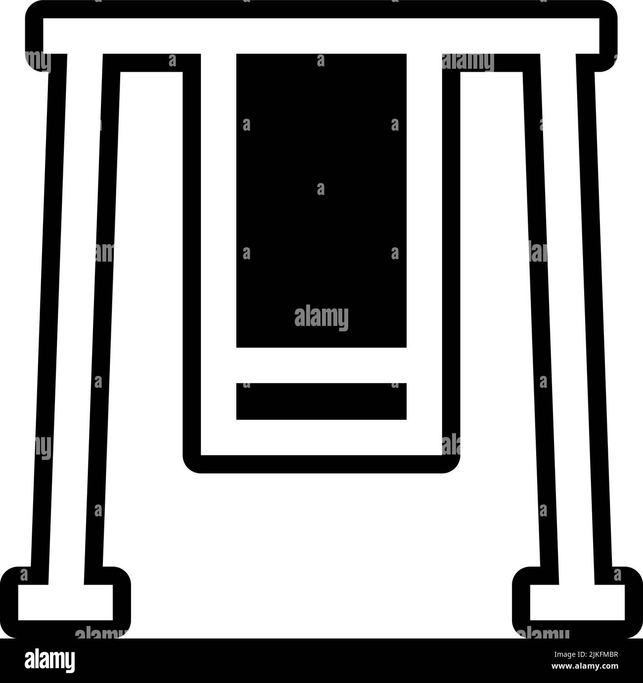 Child swing icon vector black hi-res stock photography and images - Alamy