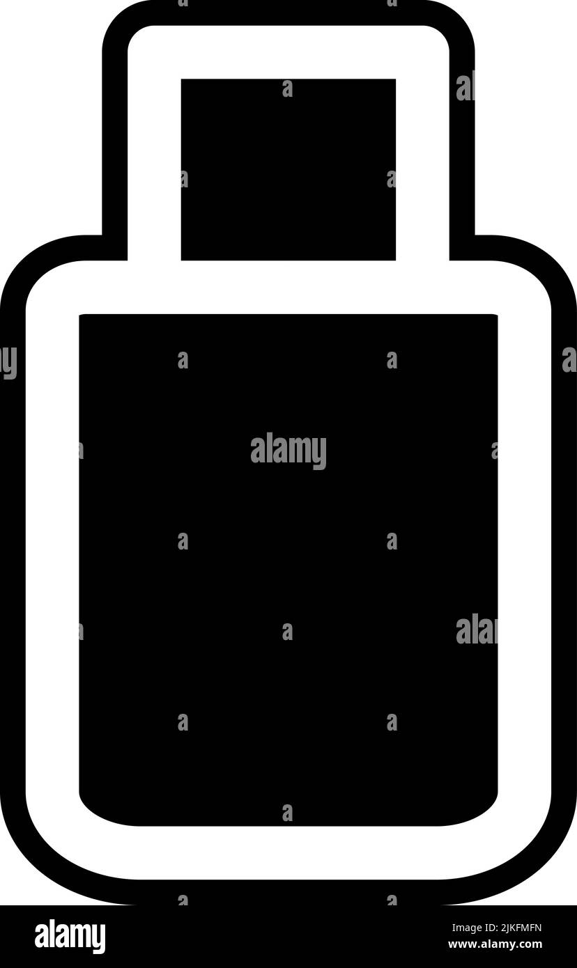 flash disk icon black vector illustration Stock Vector Image & Art - Alamy