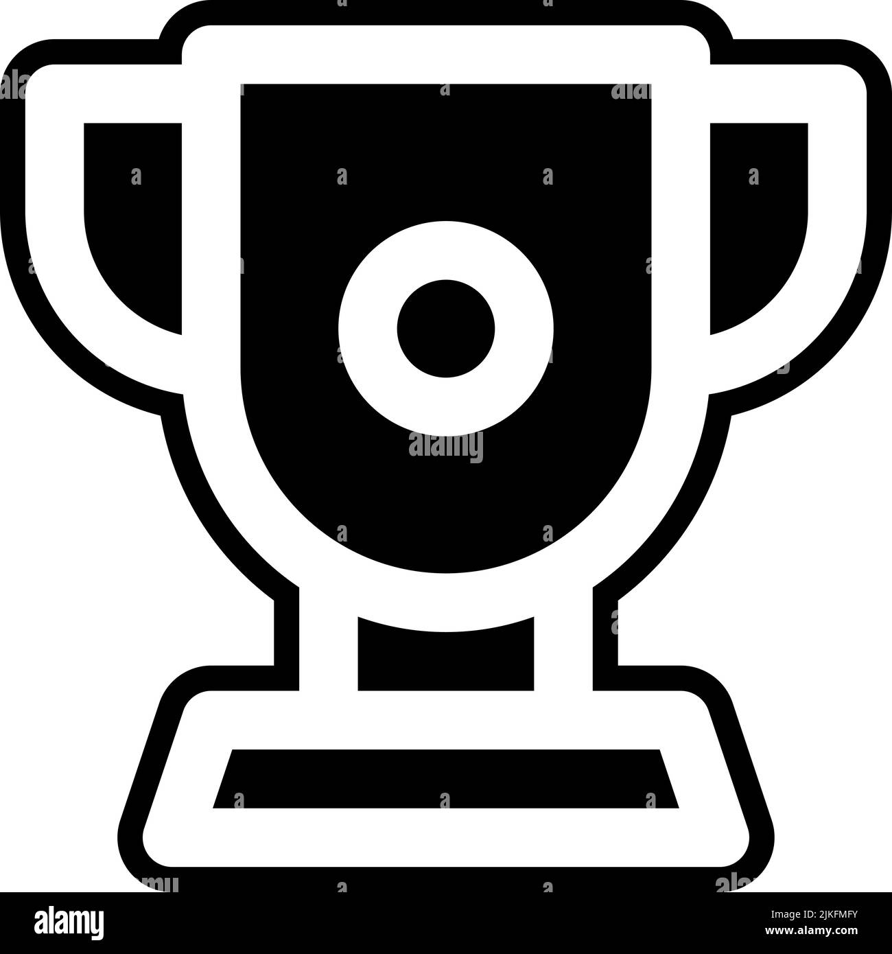 trophy icon black vector illustration Stock Vector Image & Art - Alamy