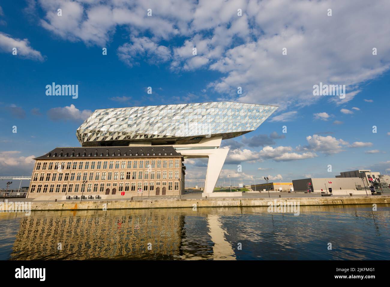 the new headquarters of the Antwerp Port Authority Building is located ...