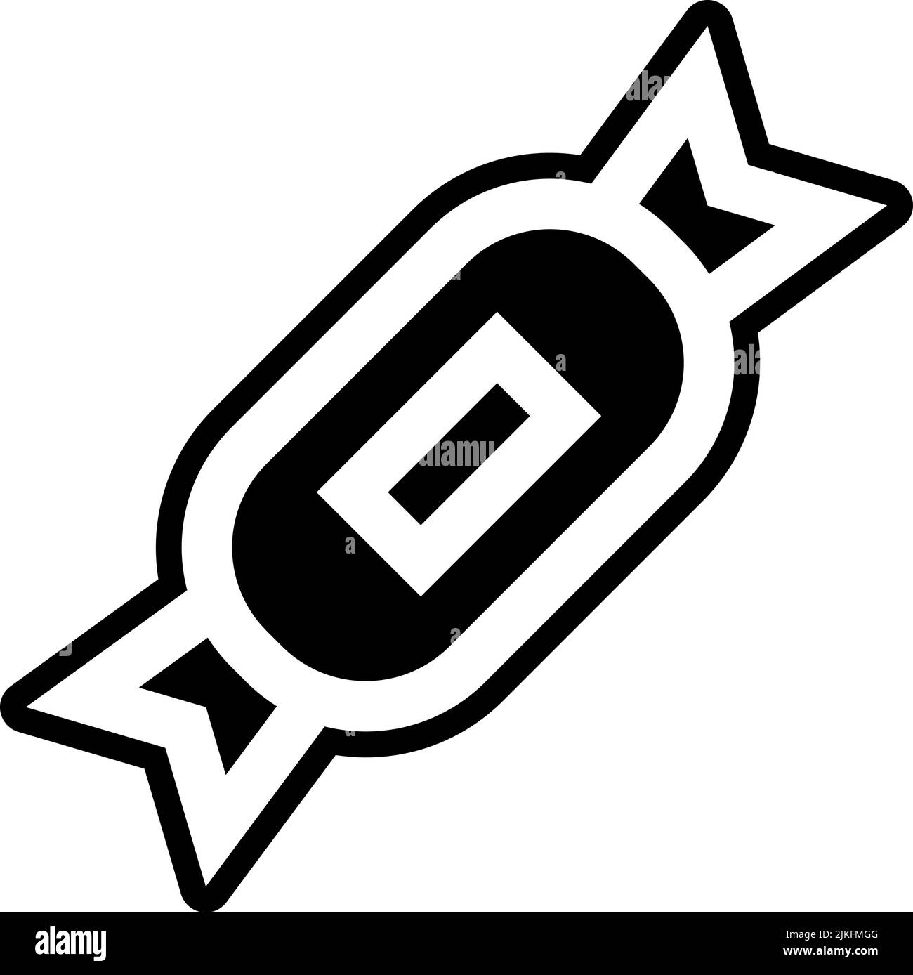 candy icon black vector illustration Stock Vector Image & Art - Alamy