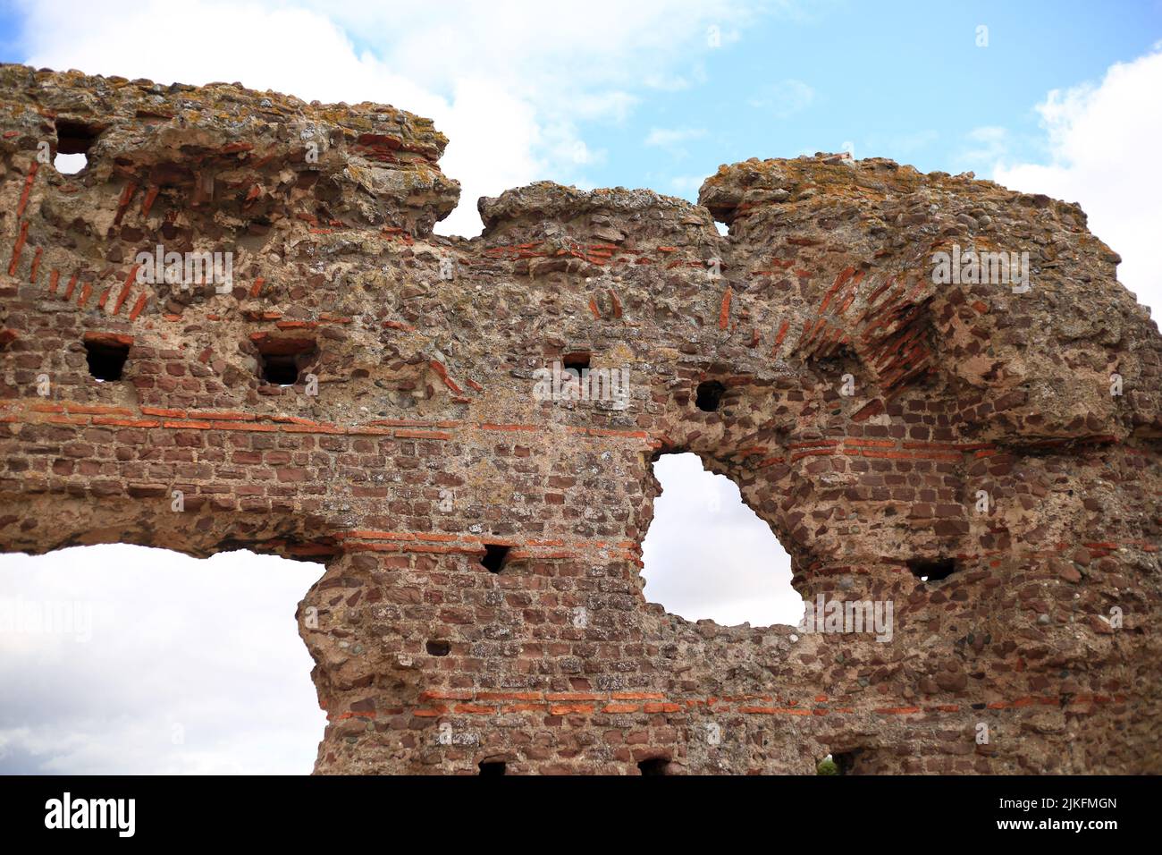 The remains of the Roman bath house at Wroxeter Roman city, Shropshire ...