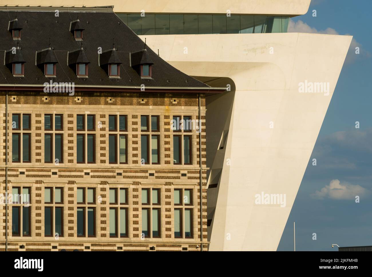 the new headquarters of the Antwerp Port Authority Building is located ...